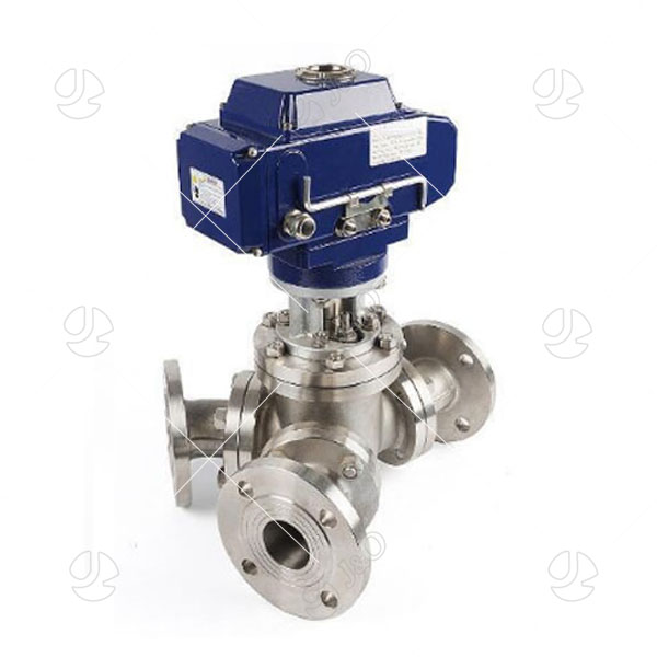 Electric 135 Degree Y Type 3-Way Ball Valve, China 135 Degree Y Type Ball Valve, Y Type 3 Way ...