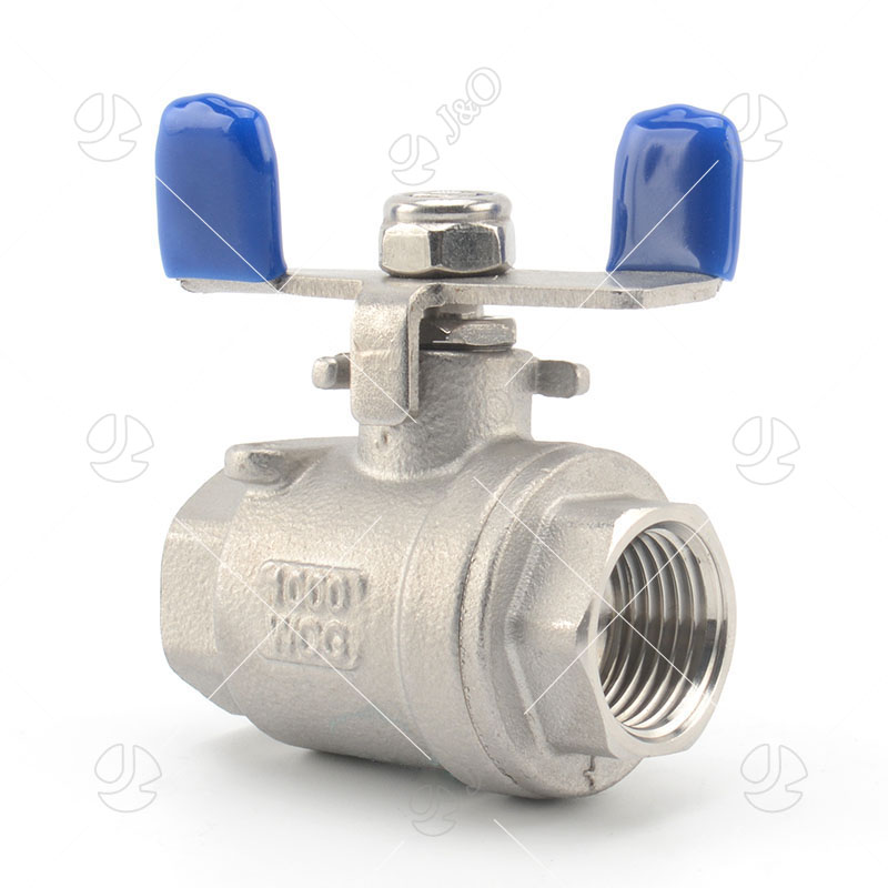 1000WOG Stainless Steel 2-PC BSP BSPT NPT Thread Ball Valve With ...