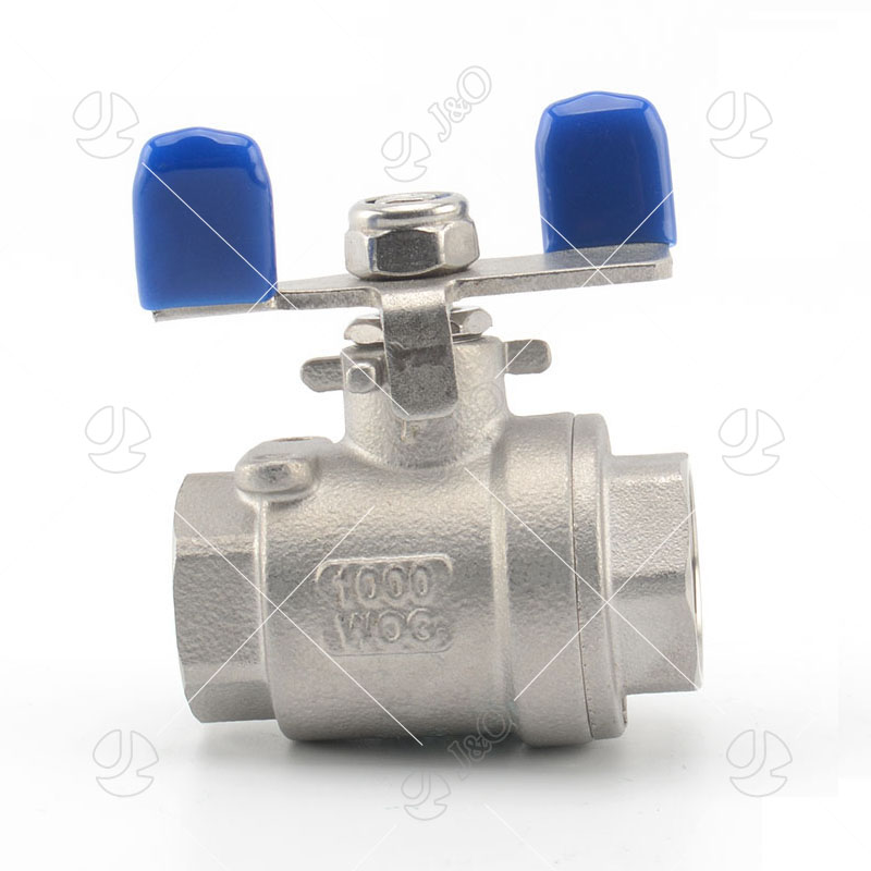 1000WOG Stainless Steel 2-PC BSP BSPT NPT Thread Ball Valve With ...